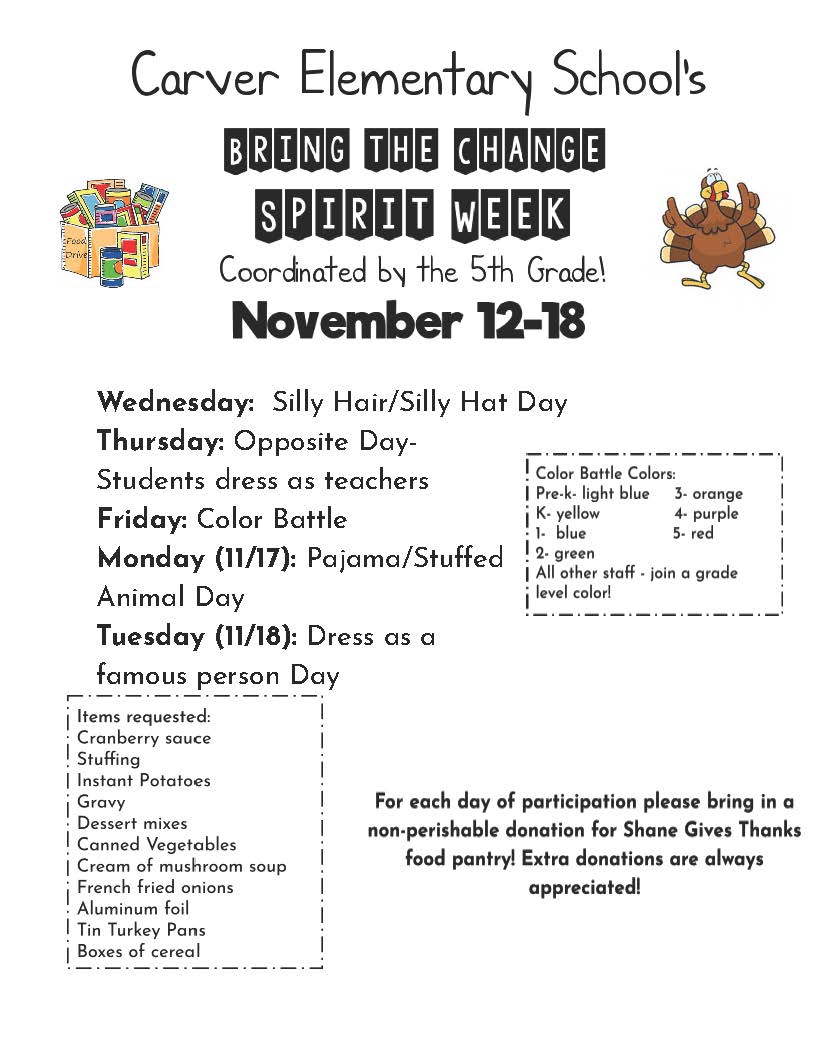 Spirit Week 2025 (1) | Carver Public Schools